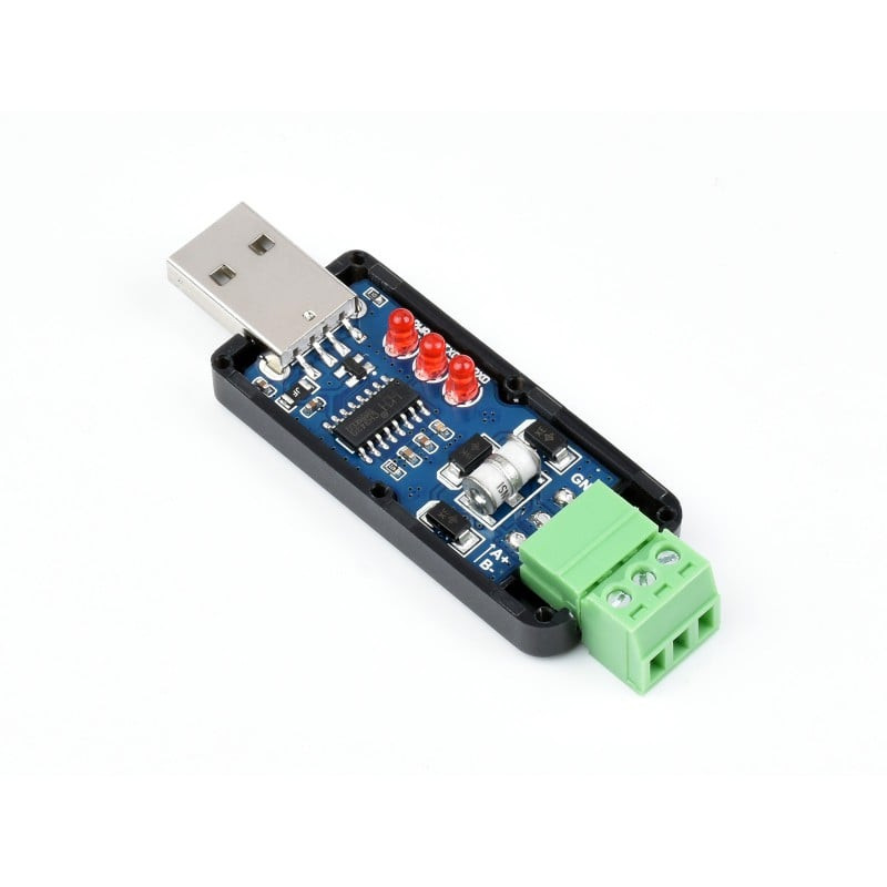 Waveshare Industrial USB TO RS485 Bidirectional Converter, Onboard original CH343G, Multi ...