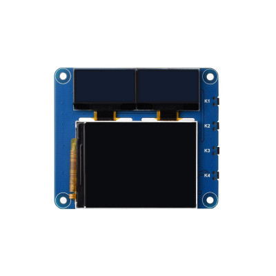 Waveshare Raspberry Pi OLED/LCD HAT, Onboard 2inch IPS LCD Main Screen ...