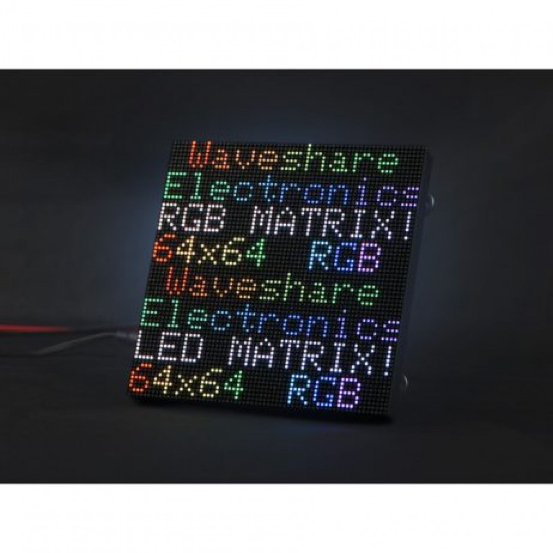 Waveshare RGB Full-Color LED Matrix Panel, 2.5mm Pitch, 64Ã 64 Pixels ... Waveshare RGB Full-Color LED Matrix Panel, 2.5mm Pitch, 64Ã 64 Pixels ...