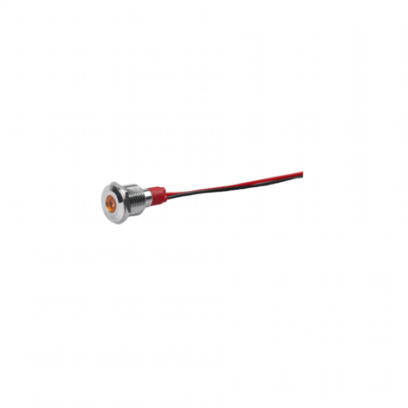 Yellow 3-9V 10mm LED Metal Indicator Light with 15CM Cable buy online at Low Price in India ...