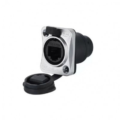 YT RJ45 Female Socket Dual Port Metal Panel Ethernet Connector IP67 ...